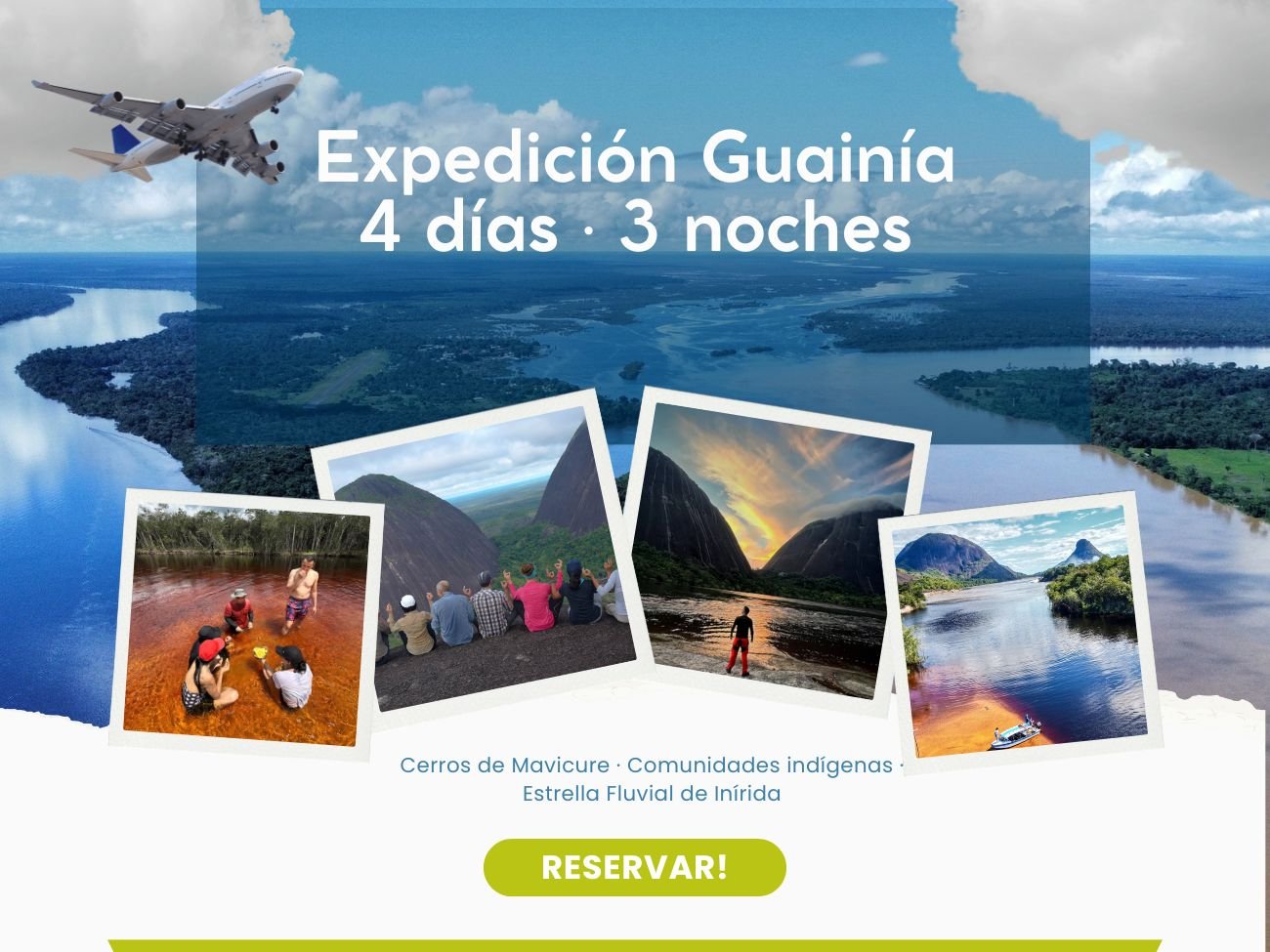 Expedición Guainía 4 días y 3 noches | Cerros de Mavicure - Descubre ...